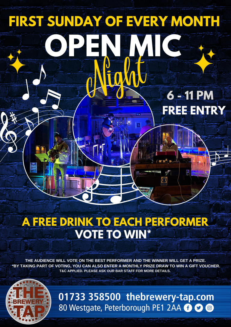 OPEN MIC NIGHT - The Brewery Tap - Peterborough