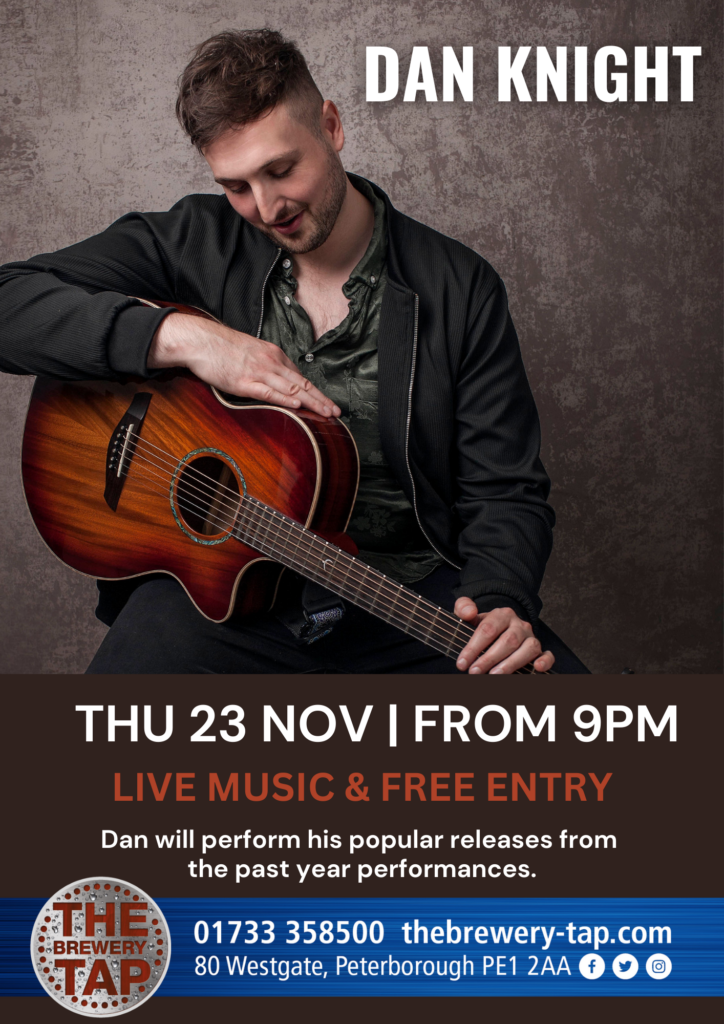 THU 23RD NOV FROM 9PM : "DAN KNIGHT" - The Brewery Tap - Peterborough