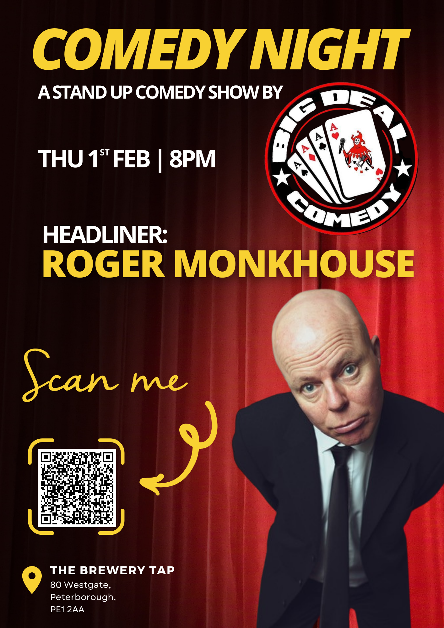Comedy Night Headliner February 2024 (1) - The Brewery Tap - Peterborough