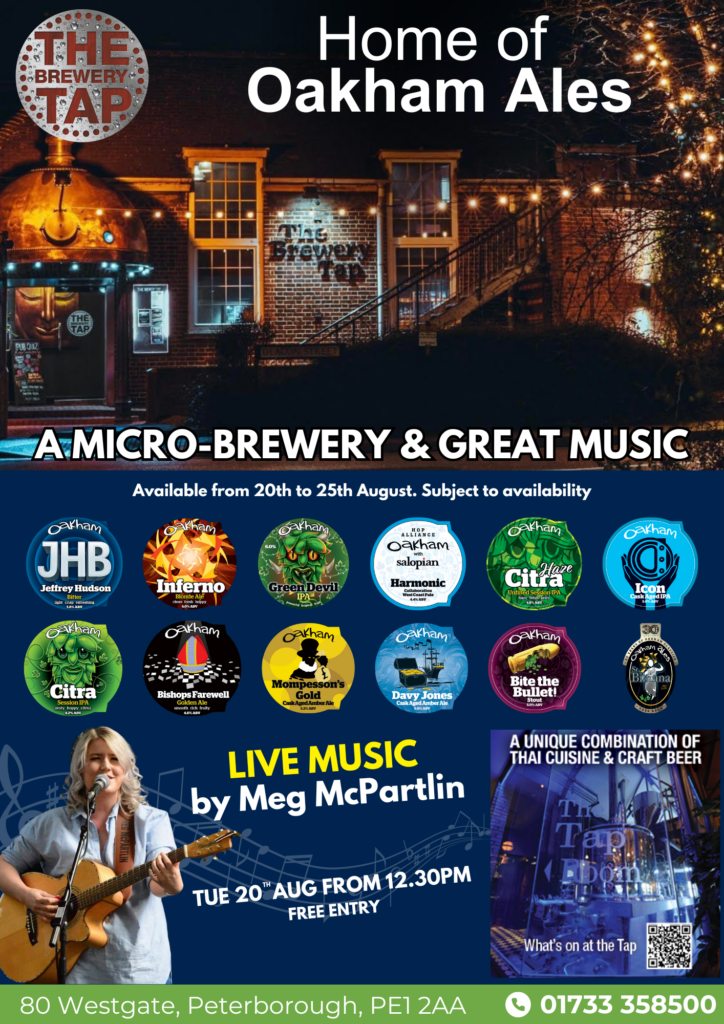 TUE 20TH - SUN 25TH AUG: "HOME OF OAKHAM ALES" - The Brewery Tap ...