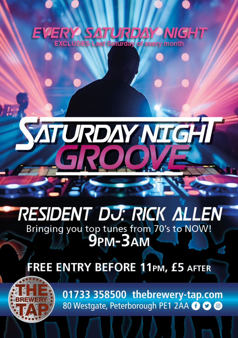 SAT 9TH AUG FROM 9PM: "SATURDAY NIGHT GROOVE" - The Brewery Tap ...