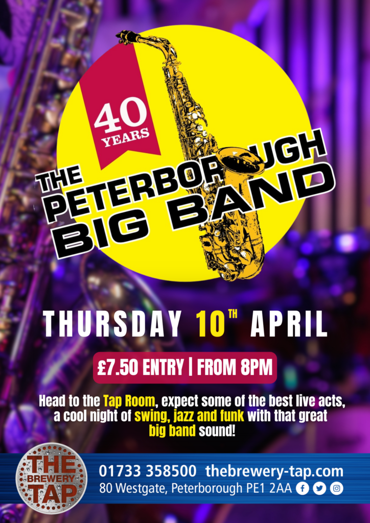 THU 10TH APR FROM 8PM: "THE PETERBOROUGH BIG BAND" - The Brewery Tap ...