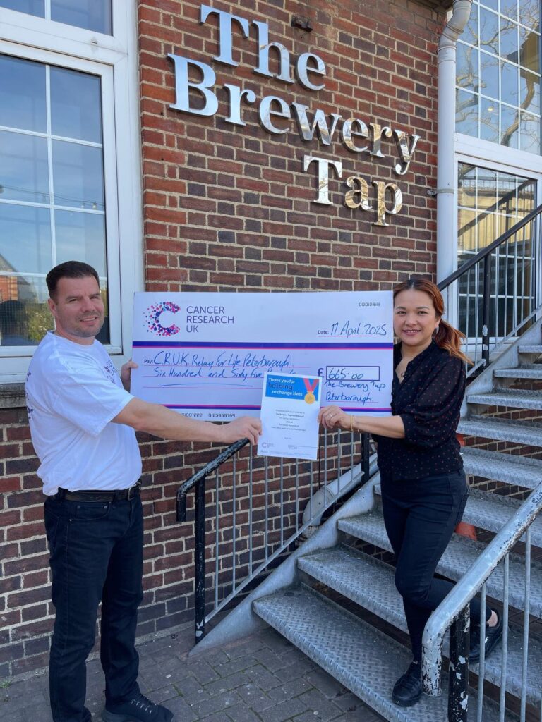 charity apr 2025 - The Brewery Tap - Peterborough